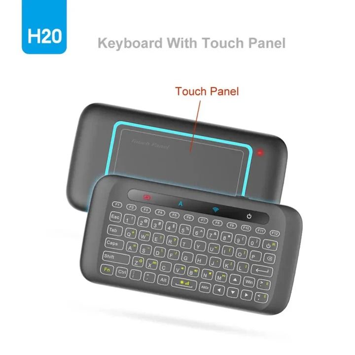 H20 Universal Mini Backlight Touchpad Keyboard Wireless Air Mouse ...