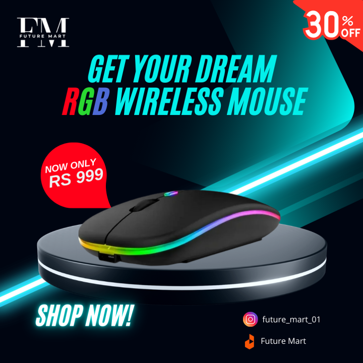 Ergonomic Dual Mode Bluetooth Feature and Rechargeable Battery Gaming ...