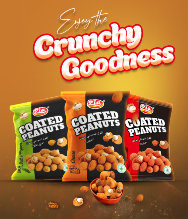 Zia Coated Peanuts 42g – Salt & Pepper, Cheese, Masala & Cream & Herb ...