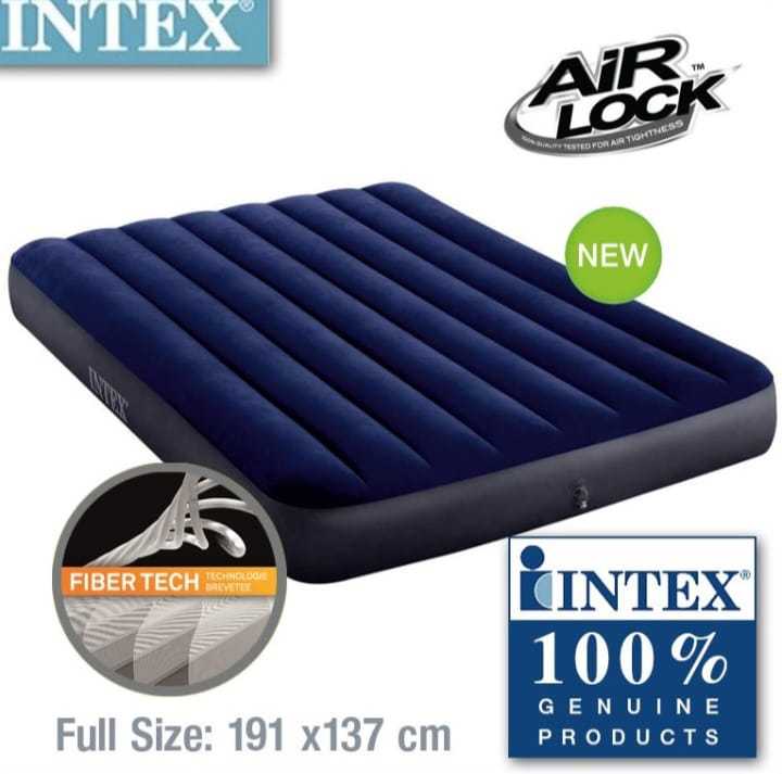 INTEX 64758 Air Bed With Dura Beam Standard Classic Downy Air Bed ( 54 ...