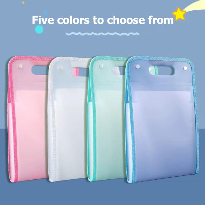 5pcs-Handheld A4 multi-layer folder large capacity test paper bag ...