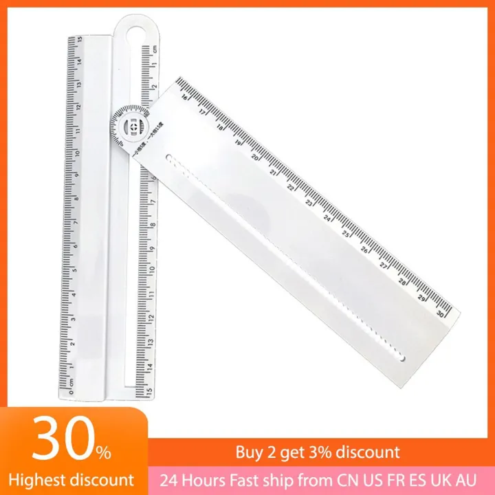 Folding Geometric Drawing Ruler Portable Mathematical Line Circular ...
