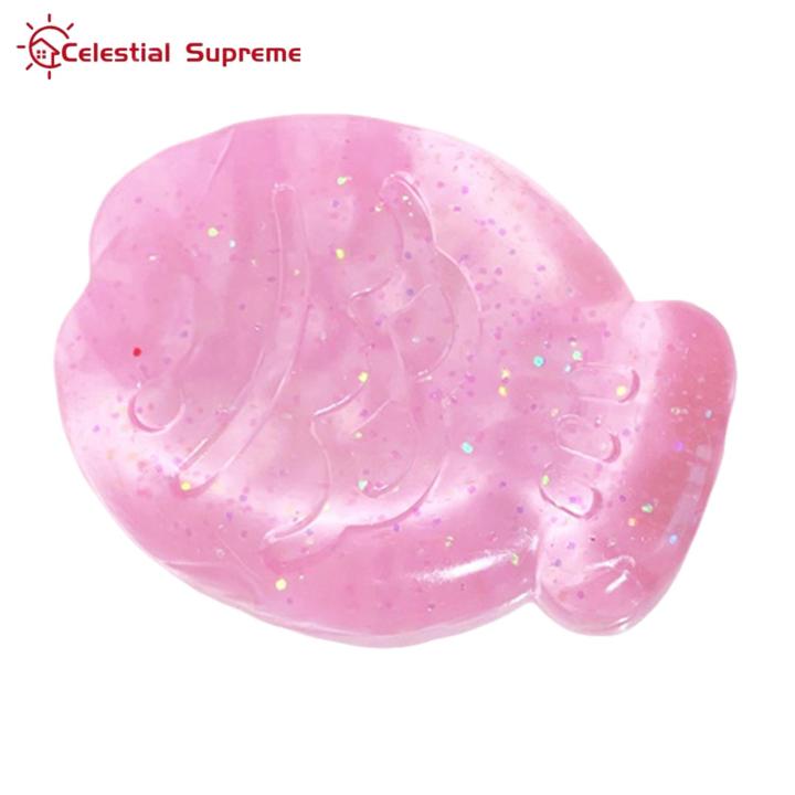 Fish Squeeze Toy Glitter Sea Bream Stress Relief Toy Soft Tpr Calming ...