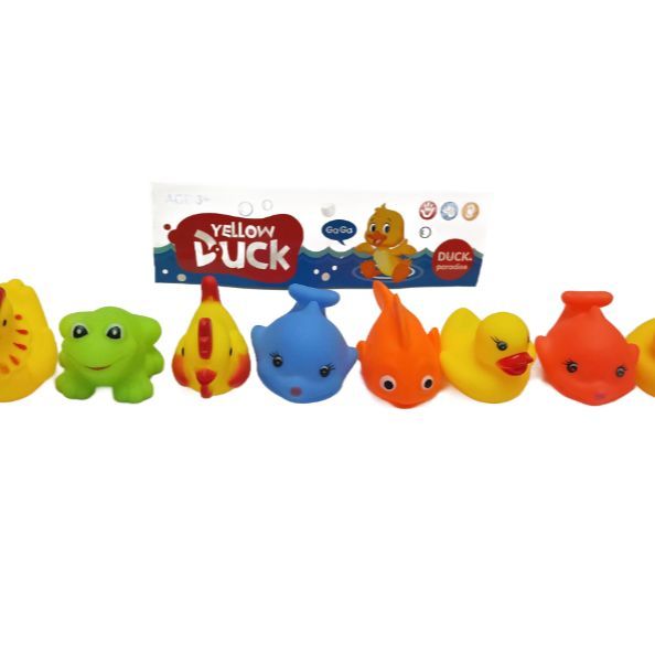 Pack of 8 Lovely Mixed Squishy Toys Floating Animals Colorful Soft ...