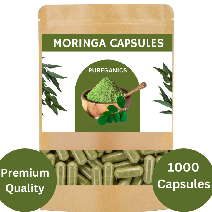 1000 Moringa Leave Extract Pills - Helps in Weight Loss - 100% Pure and ...