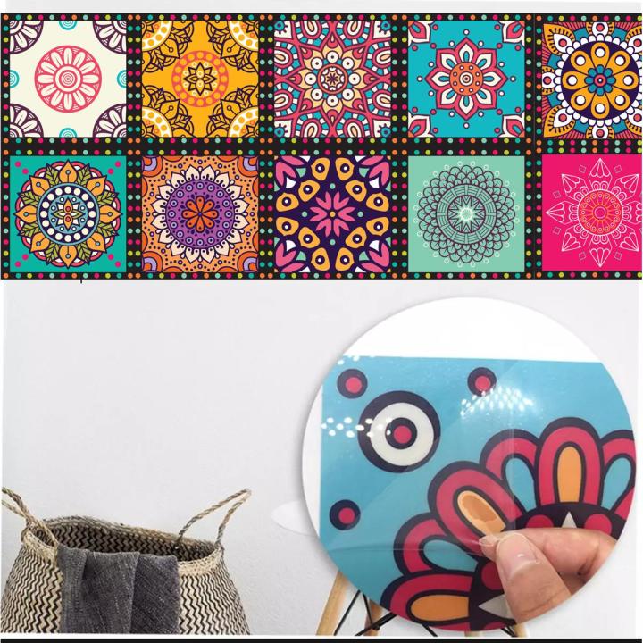 Pack of 12 pieces Premium Wall Attraction Tile Stickers DIY for Home ...