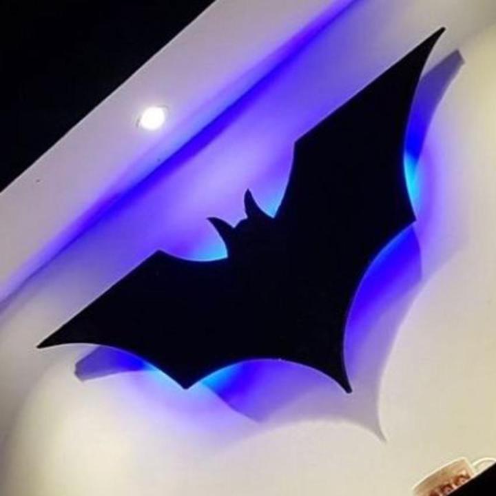 3D Batman Led Wall Lamp - Gaming Decor - Aesthetic room decor - Color ...
