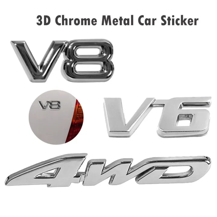 Car Styling Chrome Emblem Badge Car Sticker Vehicle Tailgate Trunk Lid ...