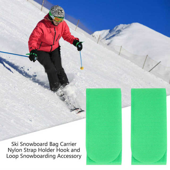Ski Snowboard Bag Carrier Hand Handle Strap Binding Protection Pole Tie ...
