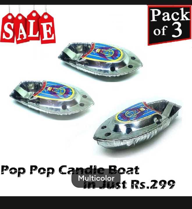 HT 3pcs Pop_Pop_Candle Boat For Kids swimming pool & water toys - Boat ...