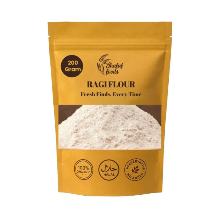 Organic Ragi Flour 200g– Gluten-Free Finger Millet Atta | High in ...