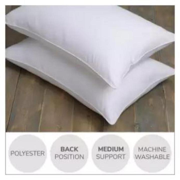Pillow High Quality PAIR - White Ravi Ball Fiber Polyester | Daraz.pk