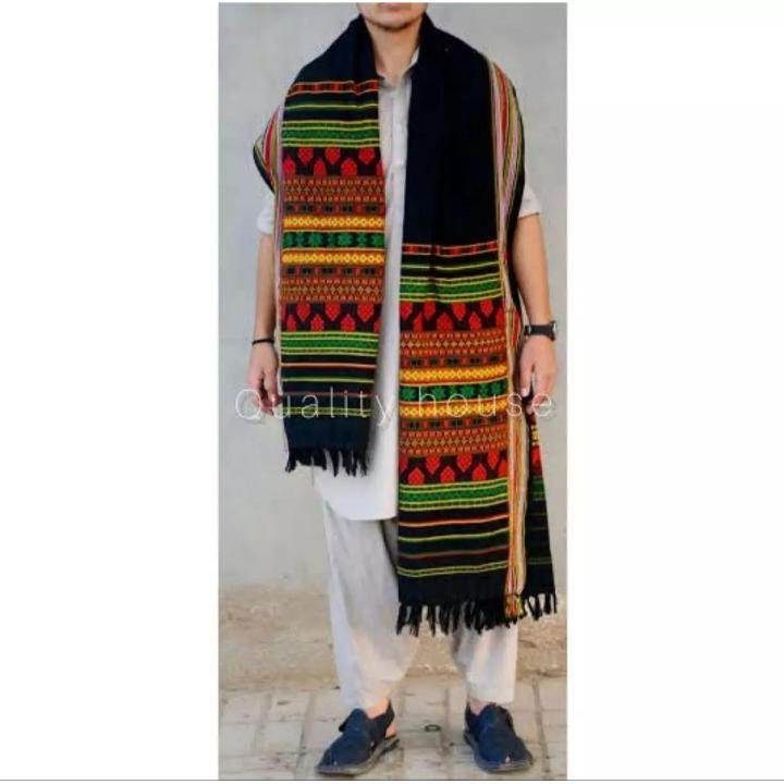 designing color full shawl/ Thari wadera shawl | Daraz.pk
