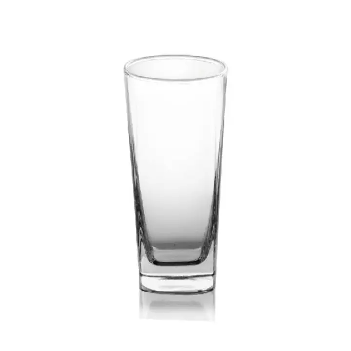 Nova Water Glasses Clear Glass Transparent Long Set Of 6 280 ML | Daraz.pk