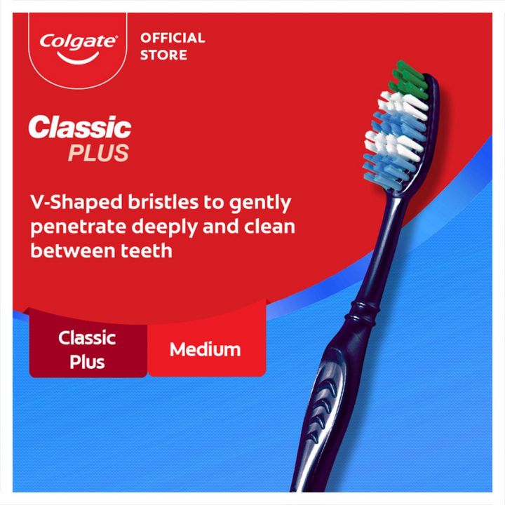 Colgate Classic Plus Toothbrush - Medium | Daraz.pk