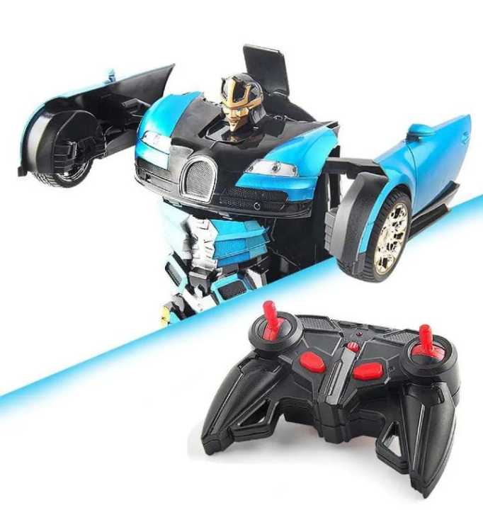 Remote Control Transformer Bugatti 2 in 1 deformation Car Toys For Kids ...