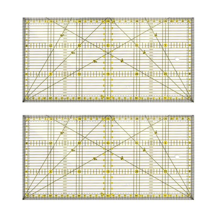 2X Cutting Ruler Multi-Purpose Quilt Ruler DIY Garment Design Drawing ...