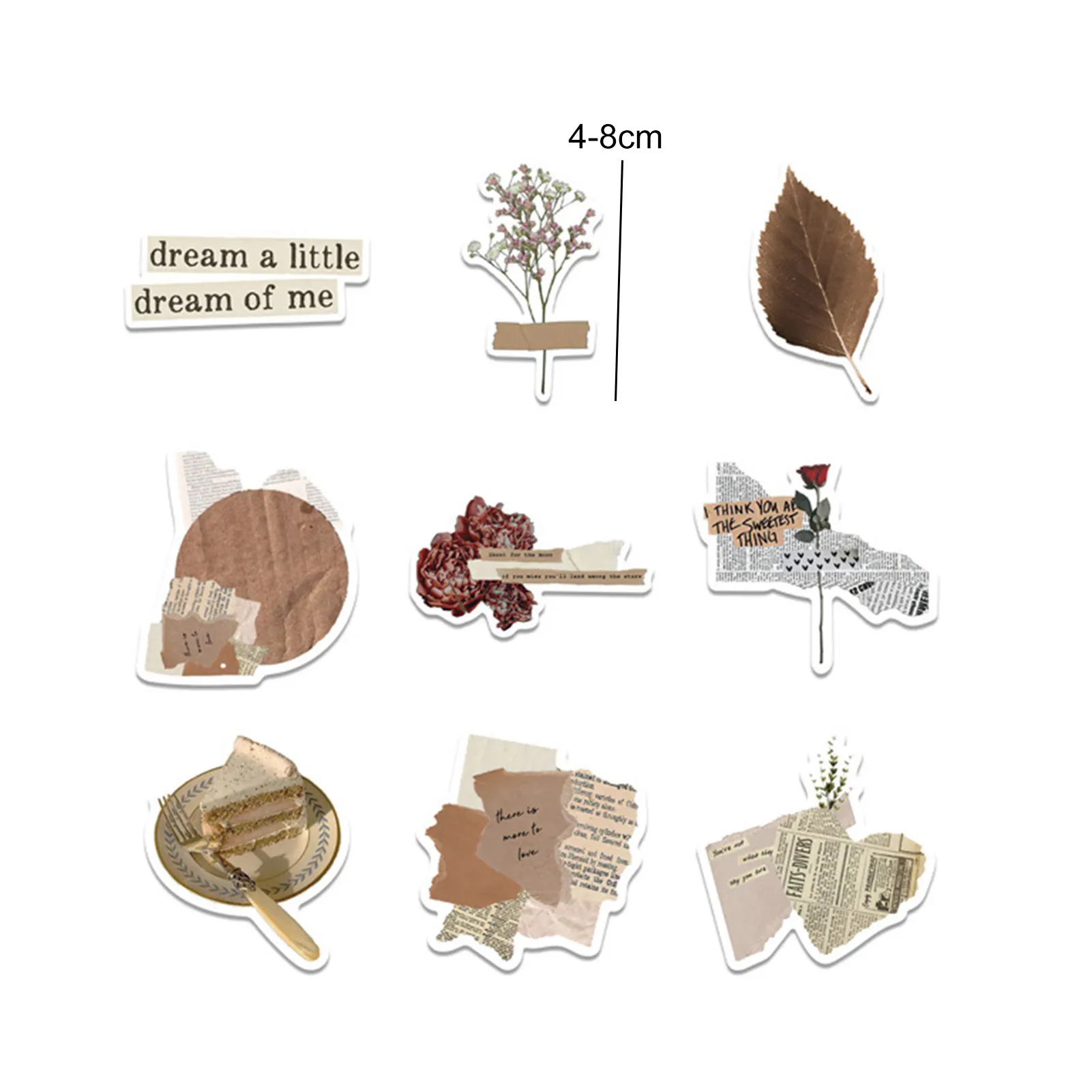 Aesthetics Stickers Retro Style Kids Hand Account Journal Aesthetic ...