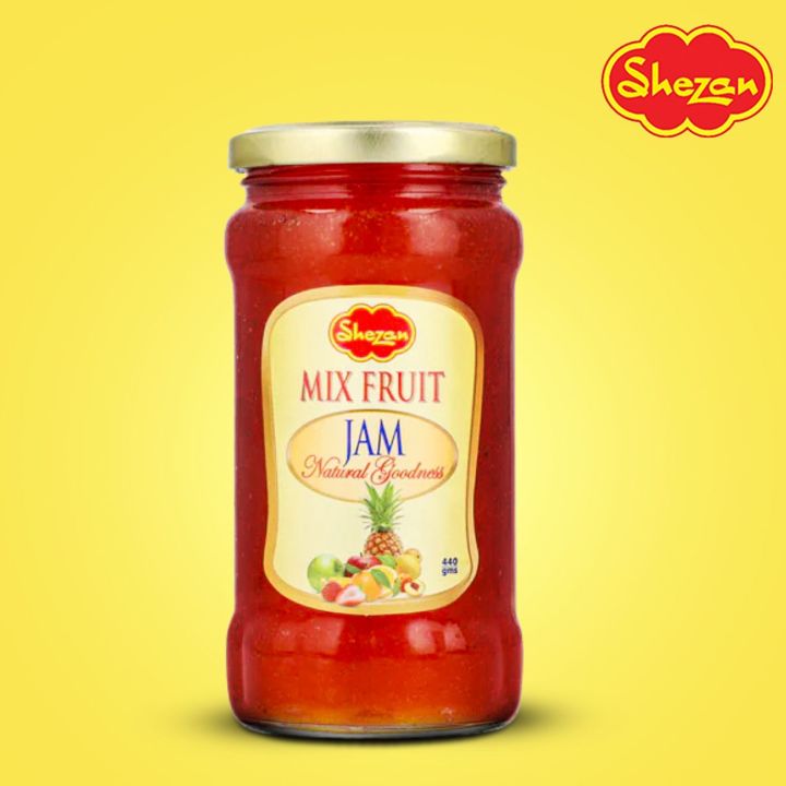 Shezan Mixed Fruit Jam, Pure Natural Mixed Fruit Jam (410 Gr Jar ...