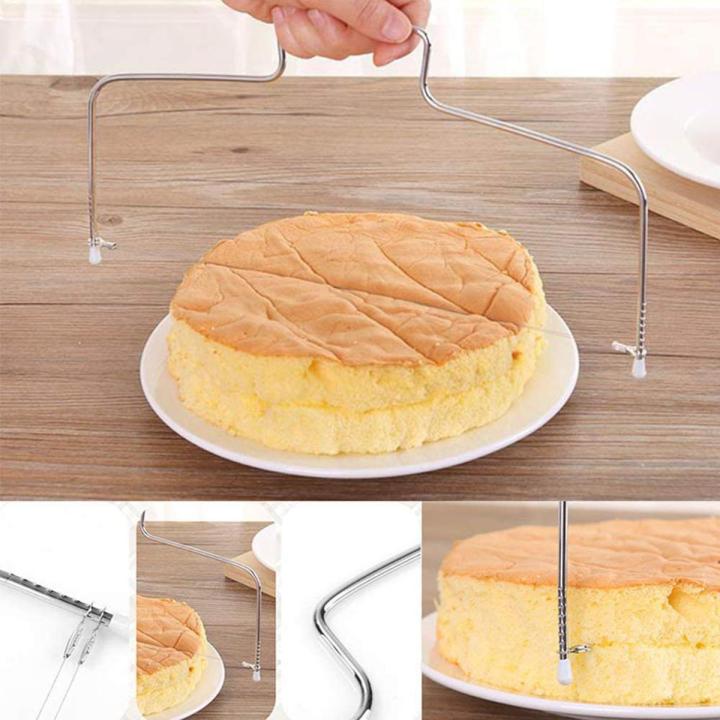 Adjustable Cake Leveler Professional Layer Slicer Cutter 2 Blades ...