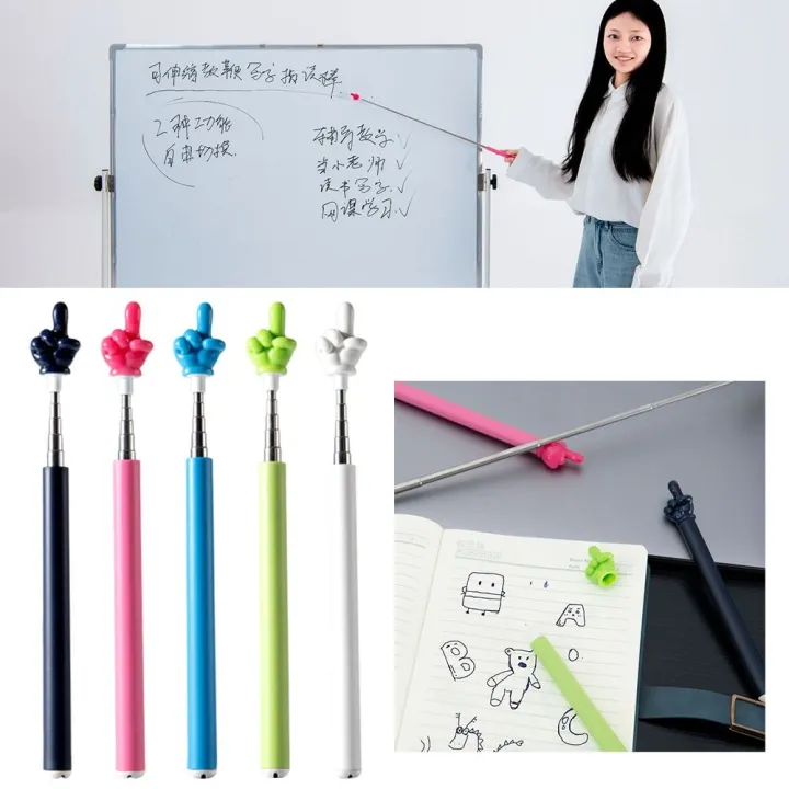 Professional Stainless Steel Teaching Pointer Telescopic Rod Finger ...