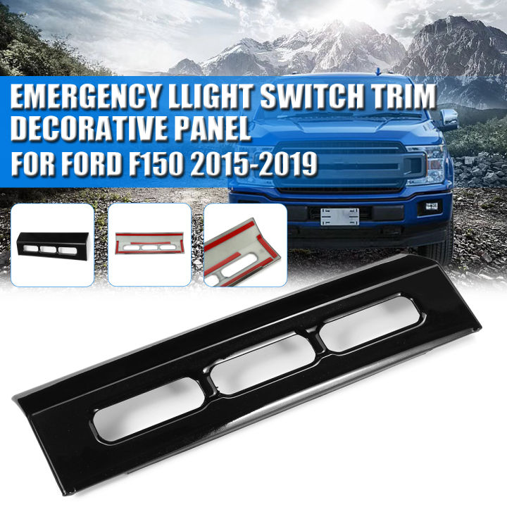For Automotive Car Emergency Light Switch Trim Cover Bezel Panel Deco ...