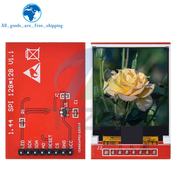 Tzt 5v 3.3v 1.44 Inch Tft Lcd Display Module 128*128 Color Sreen Spi ...