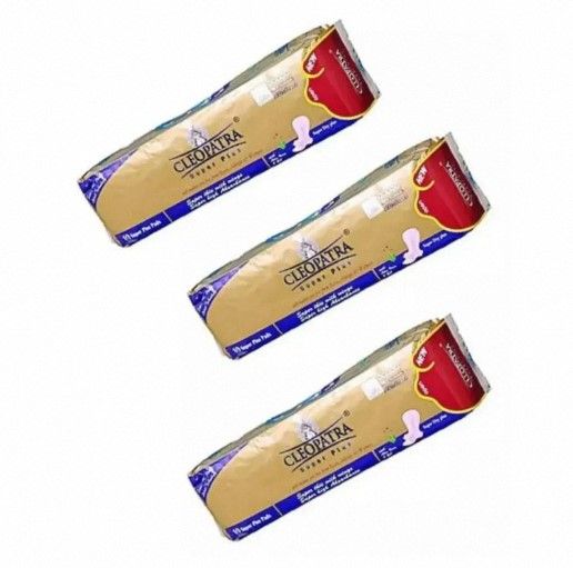 Cleopatra Original Sanitary Pads for Girls Periods 3 Pack 10 Super Plus ...
