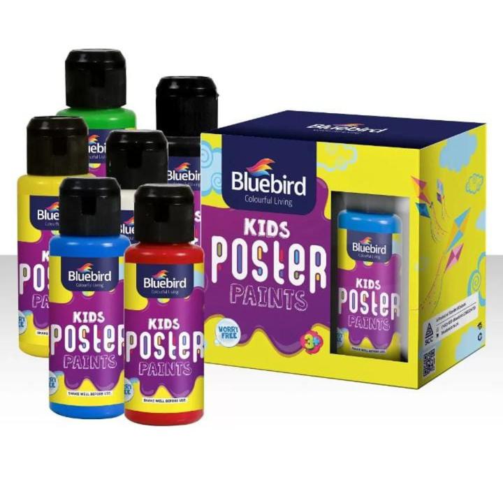 Kids Poster Paints – 100 ml – Primary Colours Set of 6 | Daraz.pk