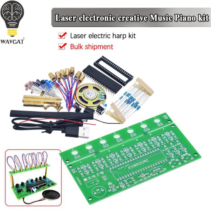 DIY Kit C51 MCU Laser Harp Kit String DIY Keyboard Kit Electronic Parts ...