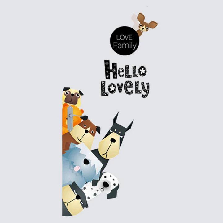 Hello Lovely Dogs Wall and Door Stickers For Kids | Daraz.pk