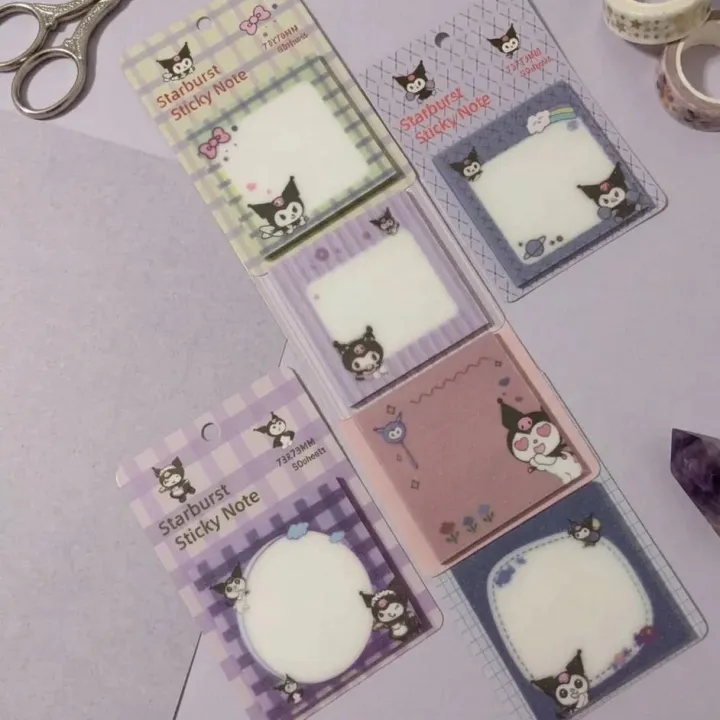 Sanrio Kuromi Starburst Sticky Notes And Memo Pad | Daraz.pk