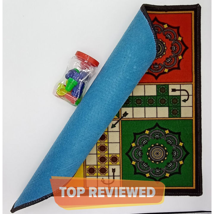Ludo Matt Carpet - Ludo game - Ludo with Pieces Full Set. | Daraz.pk