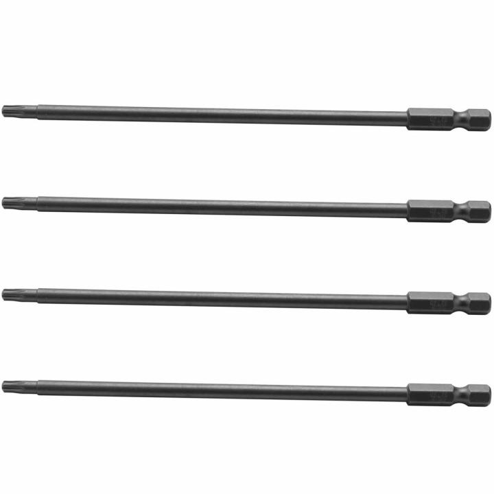 4X 1/4-Inch Shank T20 Magnetic Torx Security Screwdriver Bit 150mm Long ...