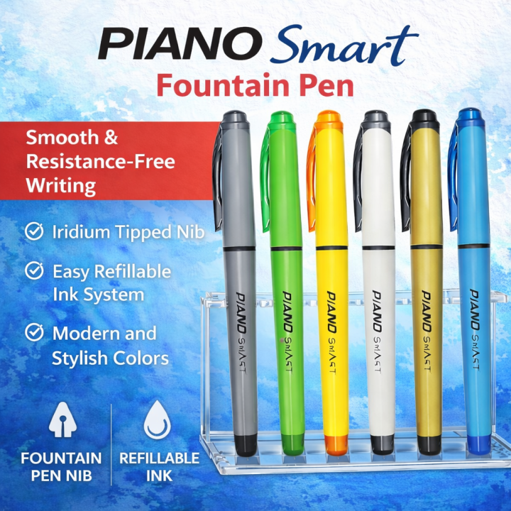 PIANO Smart Fountain Ink Pen ideal for Girls and Boys – Pack of 1 Ink ...