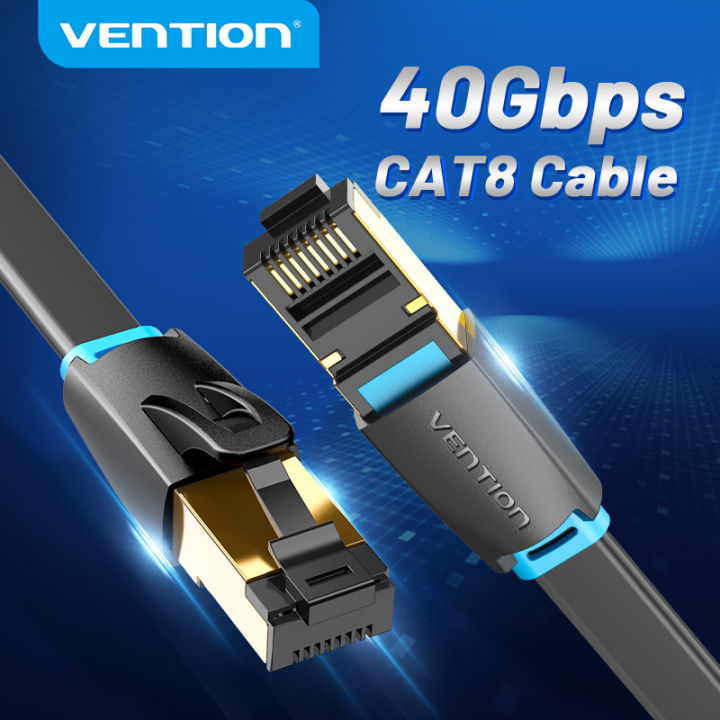 Vention Cat8 Ethernet Flat Lan Cable SSTP 40Gbps Super Speed RJ45 ...
