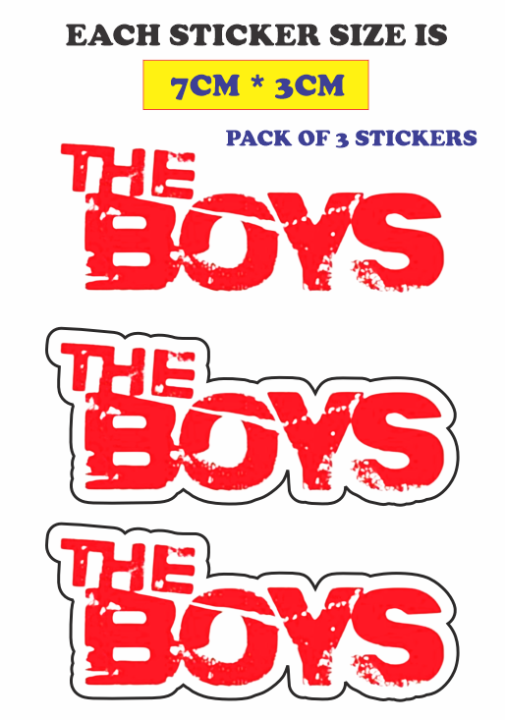 THE BOYS STICKER For Mobile Back, Laptop, Dairy, Wall and For ...