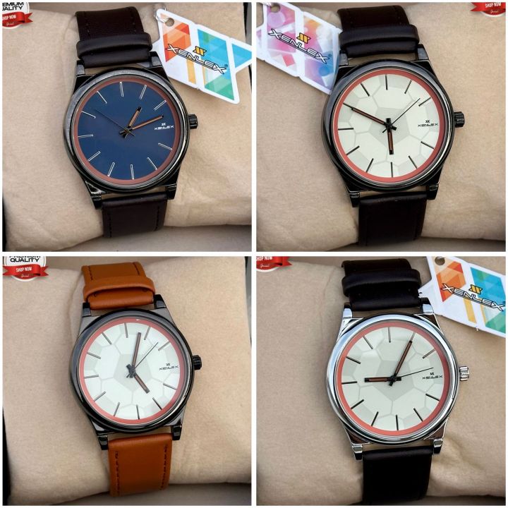 Xenlex Original Men’s Watch | Slim Model | Quartz Movement | Leather ...