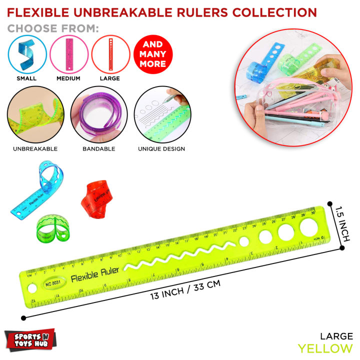 Flexible Unbreakble Rulers Collections, Measurement Measuring Tape ...