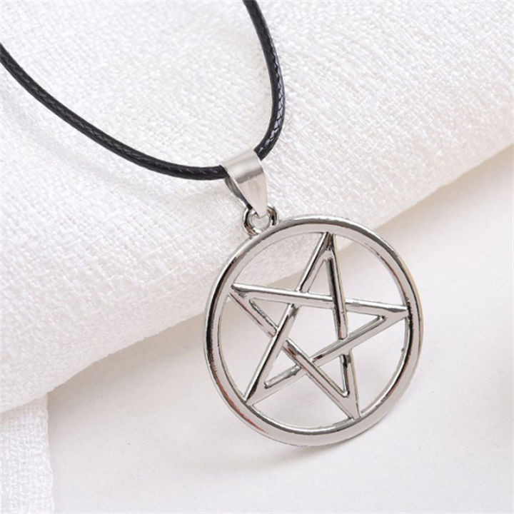 【versatile style】Fashion Black Butler Necklace Pentacle Pentagram ...