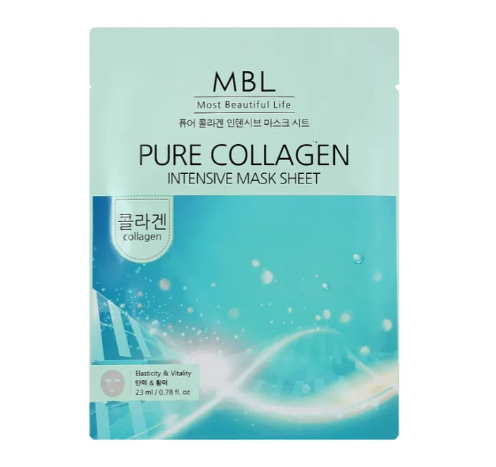 MBL Pure Collagen Intensive Mask Sheet (Set of 5 Masks) Made in Korea ...