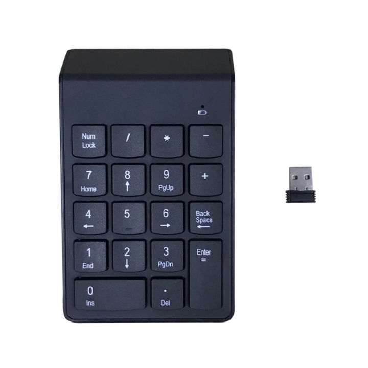 Portable Small-Size 2.4GHz Wireless Numeric Keypad Numpad 18 Keys ...