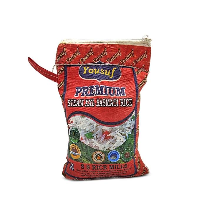 Yousuf Premium Steam XXL Basmati Rice Short Grain Tota Rice - 1KG - 3 ...