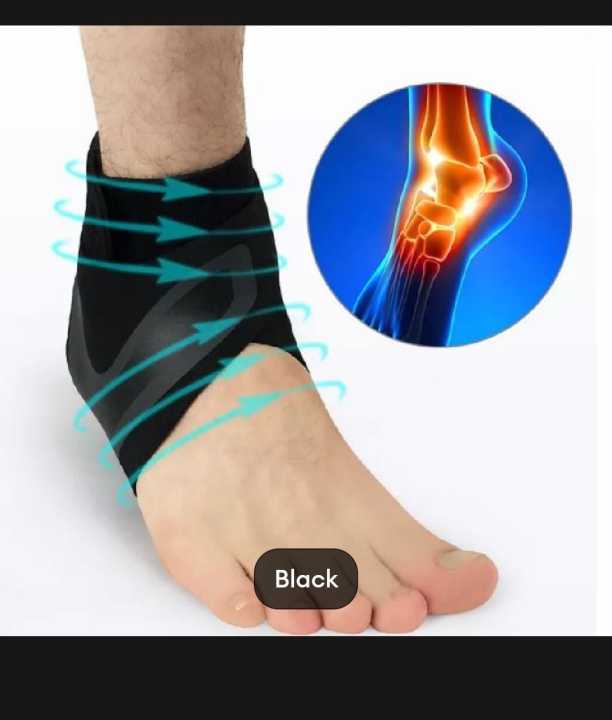 HMT Adjustable Foot Ankle Support Belt Foot Injury Pain Wrap Strap ...