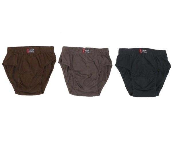 Chase Men's Solid Colored Brief (Underwear) - Pack of 3 Pieces | Daraz.pk