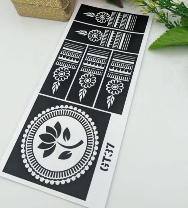 New Mehndi Design Henna stencil mehndi sticker | Daraz.pk