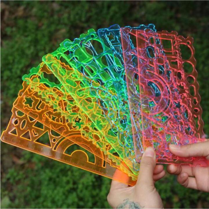 1 Pcs Versatile Drawing Template Ruler School Student Teaching Supplies ...
