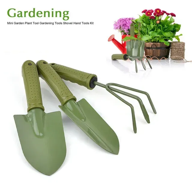 Pack of 3 Gardening tool set non slippery handle, Mini Gardening Tools ...