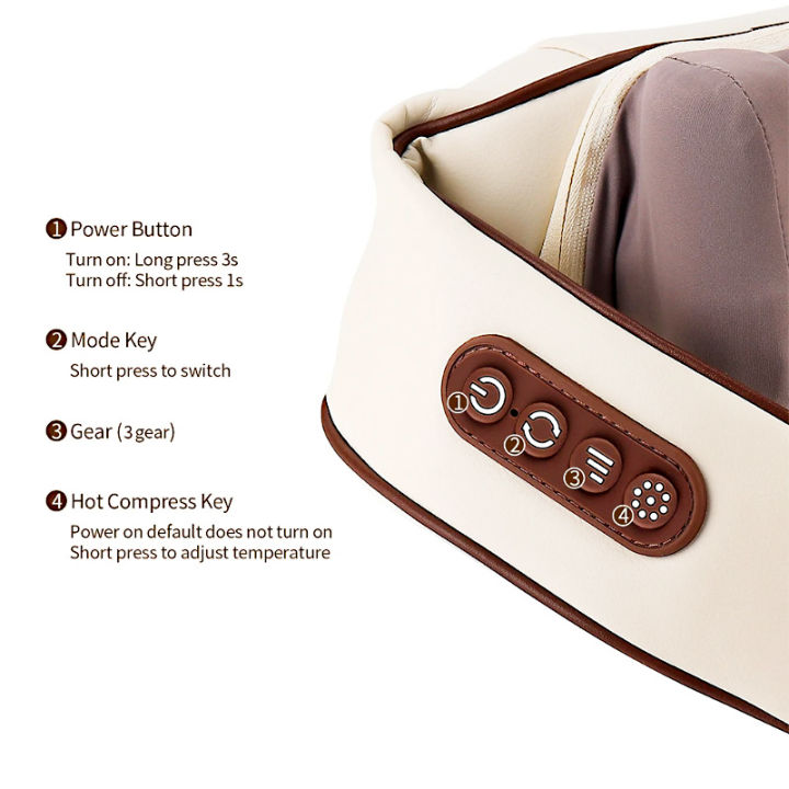 6D Trapezius Neck and Shoulder Massager with Heat – Rechargeable Bionic ...