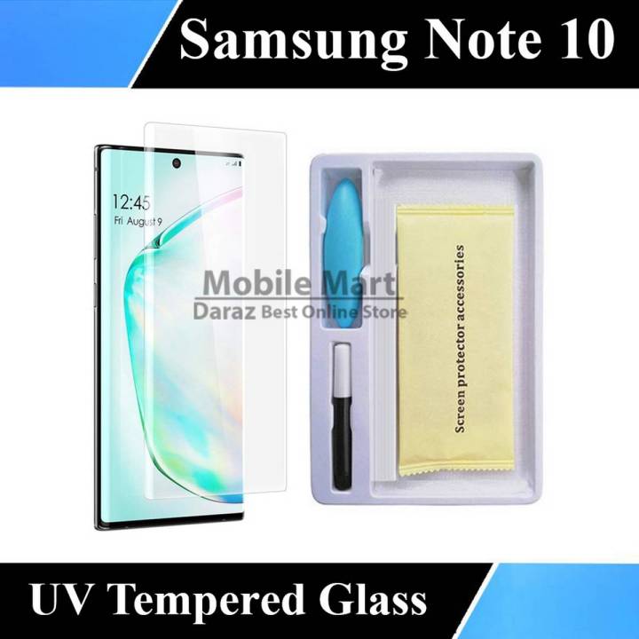 Samsung Note 10 UV Tempered Glass Full Glue Screen Protector For Galaxy ...